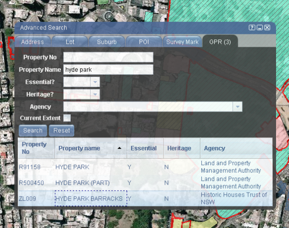 Government Property Register Maps help file